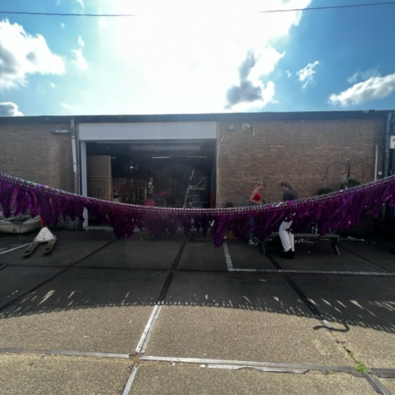 Mini slinger paars 10 meter | Eventbuddies