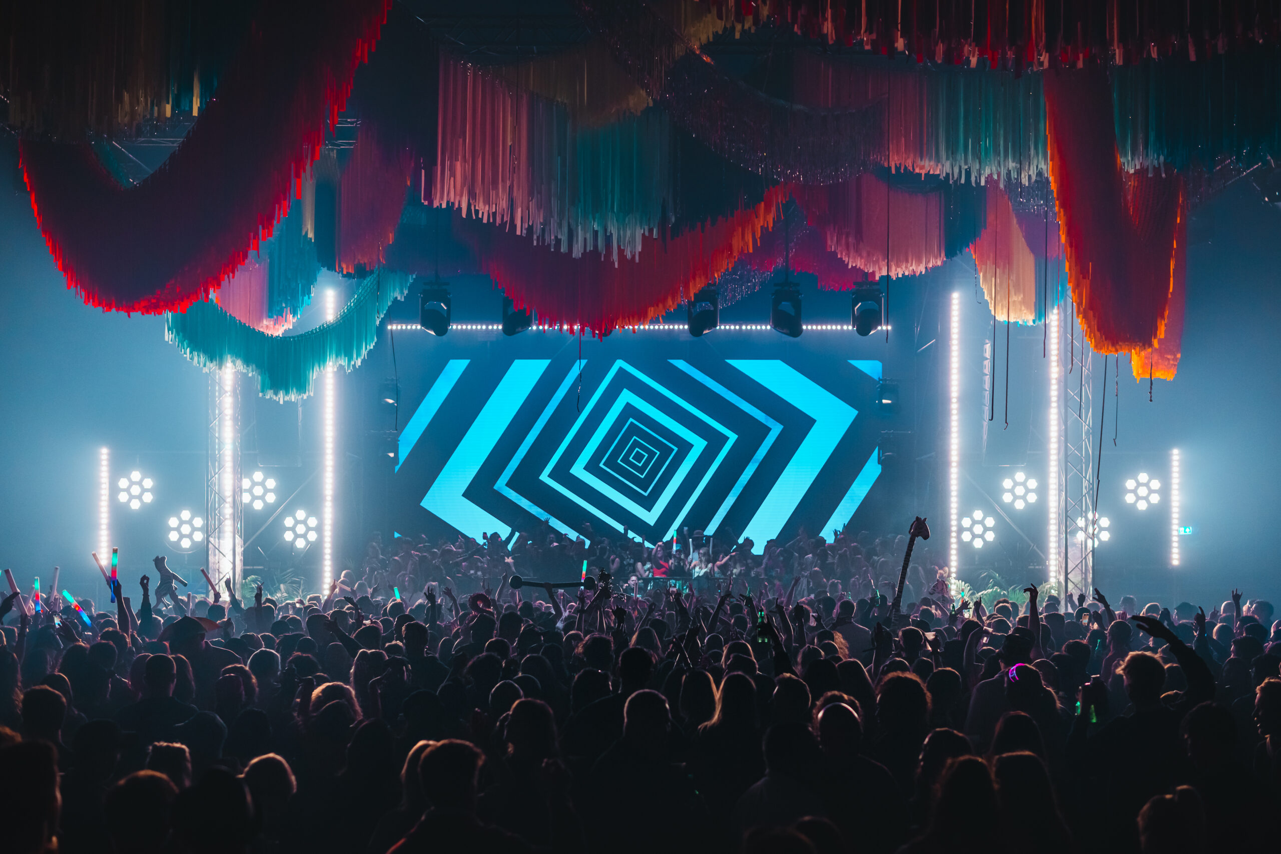 Mini slinger Aqua blauw 10 meter | Eventbuddies